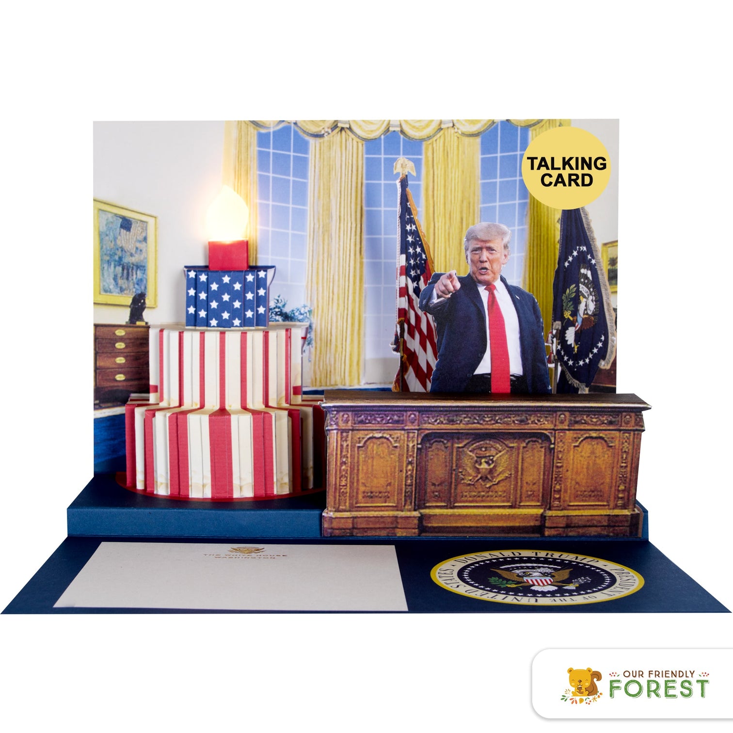 Donald Pop Up Birthday Card with Light & Sound | Our Friendly Forest